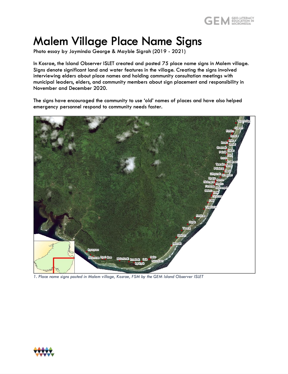 GEM | Malem Village Place Name Markers